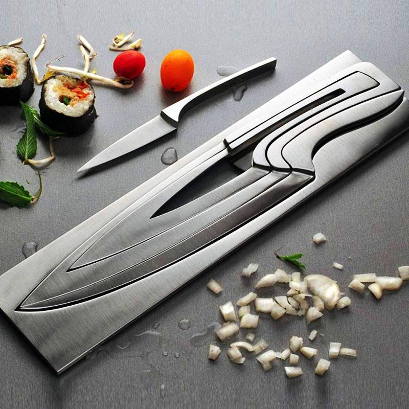 Nesting Stainless Steel Knife Set | Designer Tableware | Yala Life™