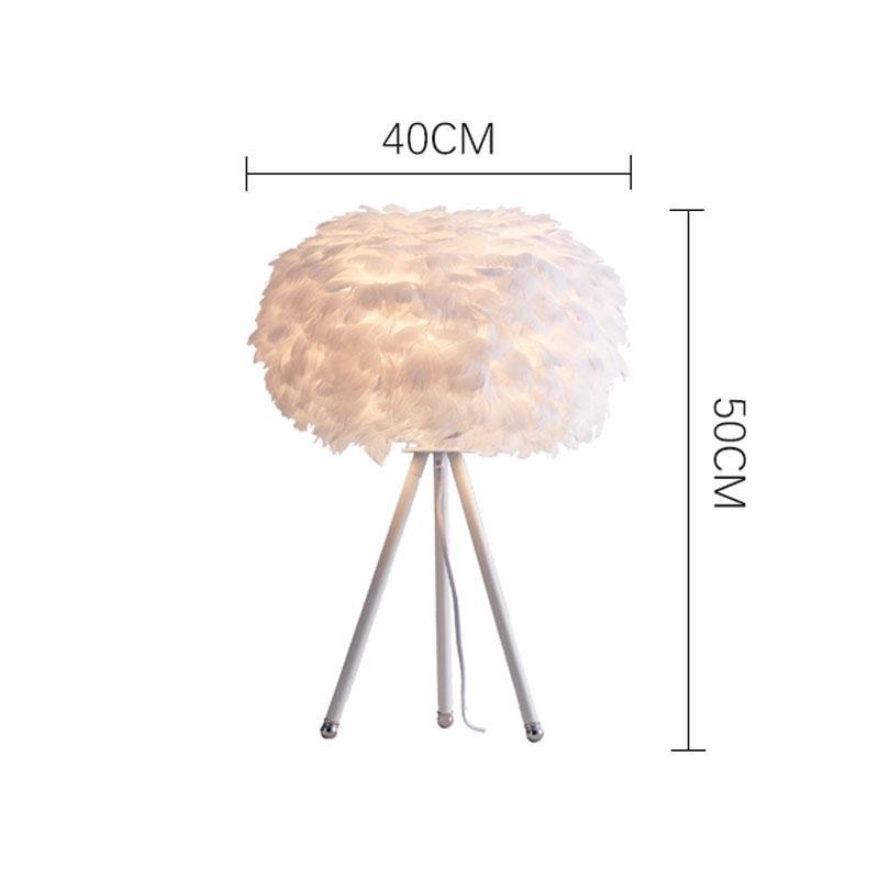 Goose Feather Lamp | Romantic Warm Goose Tripod Lamp | Yala Life™
