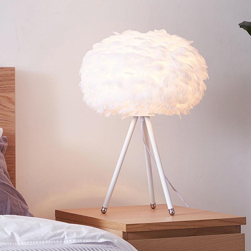 Goose Feather Lamp | Romantic Warm Goose Tripod Lamp | Yala Life™