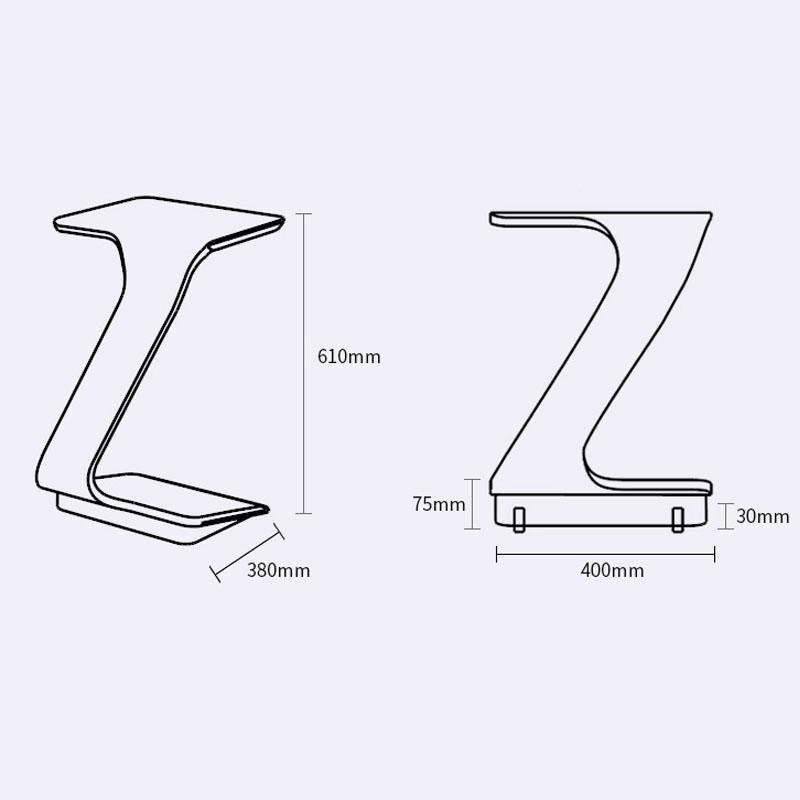 Moreln Curved C-Shaped Wooden Table | Modern Coffee Table | Yala Life™